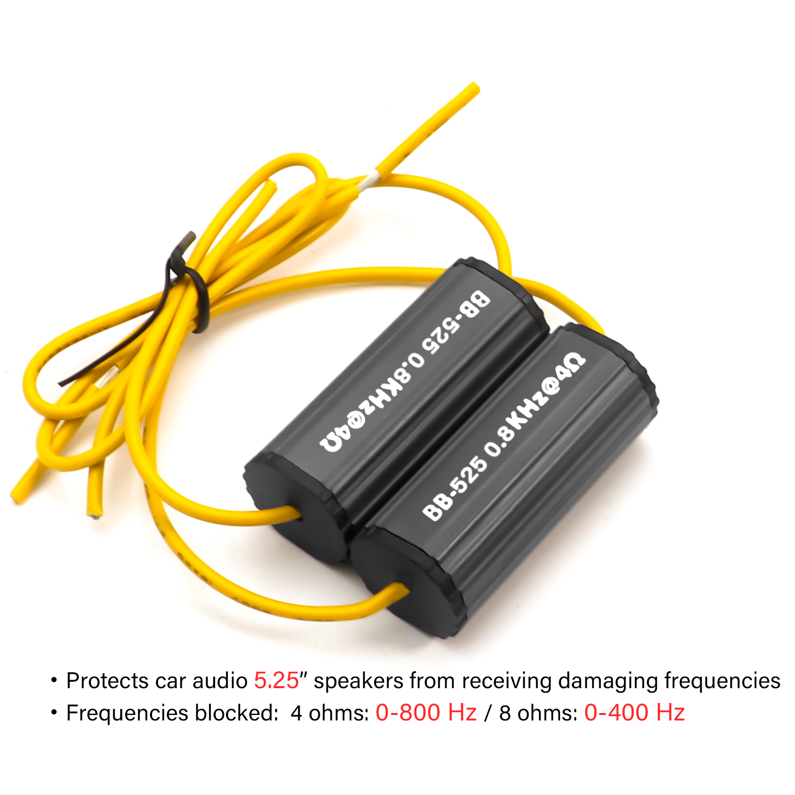 BB-525 Bass Blocks Designed to Protect Car Audio 5.25 Inch Speakers ...