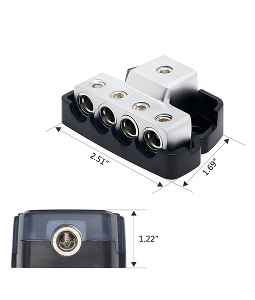 DB14P 4 Way Power Distribution Block (2 Pack) - Recoil Audio USA