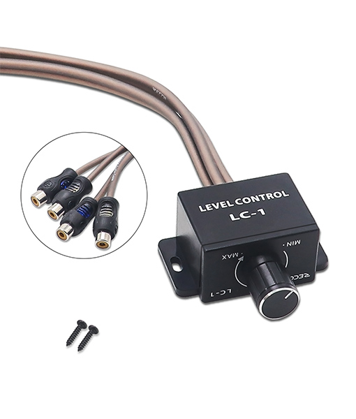LC1 Universal RCA Level Controller Car Audio Amplifier Gain Level Bass ...