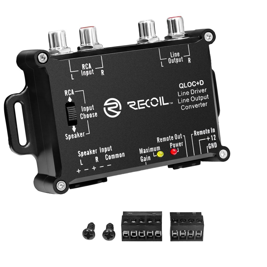 QLOCD Active 2-Channel Line Output Converter & Line Driver 2-in-1, 10V ...